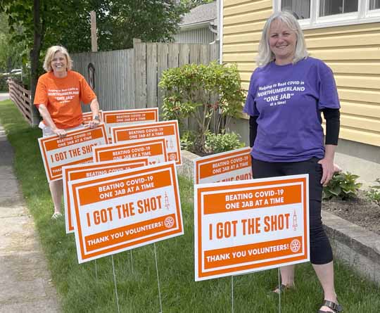 Rotary Club of Cobourg "I Got The Shot" Signs Have Arrived - Today's ...