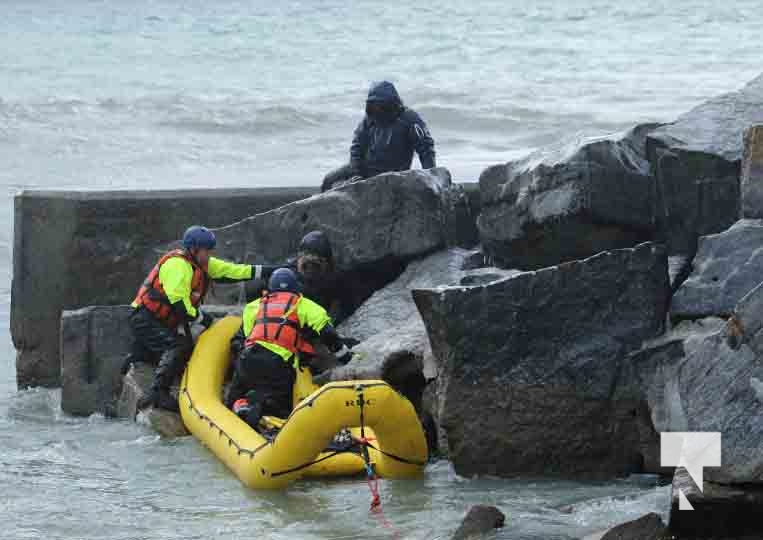 Two Anglers Rescued Port Hope Pier February 25, 2024 745 - Today's ...