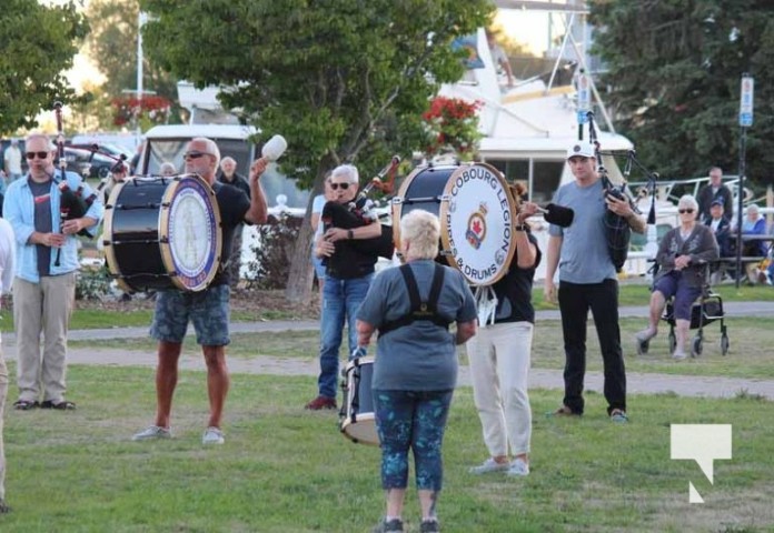 August 31, 2025 Cobourg Legion Pipes and Drums Flash Mob 0500 - Today's ...