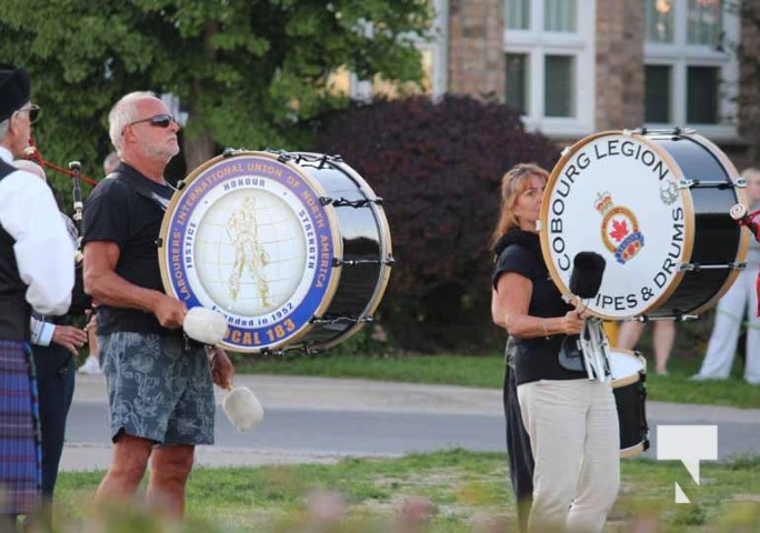 August 31, 2025 Cobourg Legion Pipes and Drums Flash Mob 0501 - Today's ...
