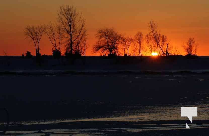February 1, 2026 Sunset Swans Icicles Moon 4977 - Today's ...